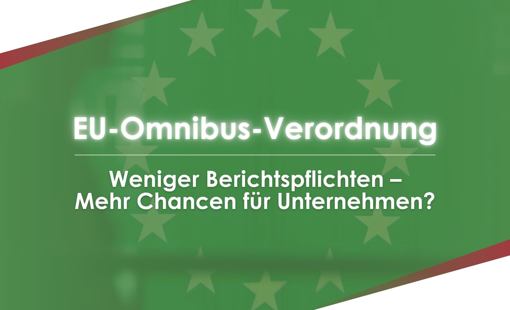 Die neue EU-Omnibus-Verordnung 2025: Weniger Berichtspflichten – Mehr Chancen für Unternehmen ...