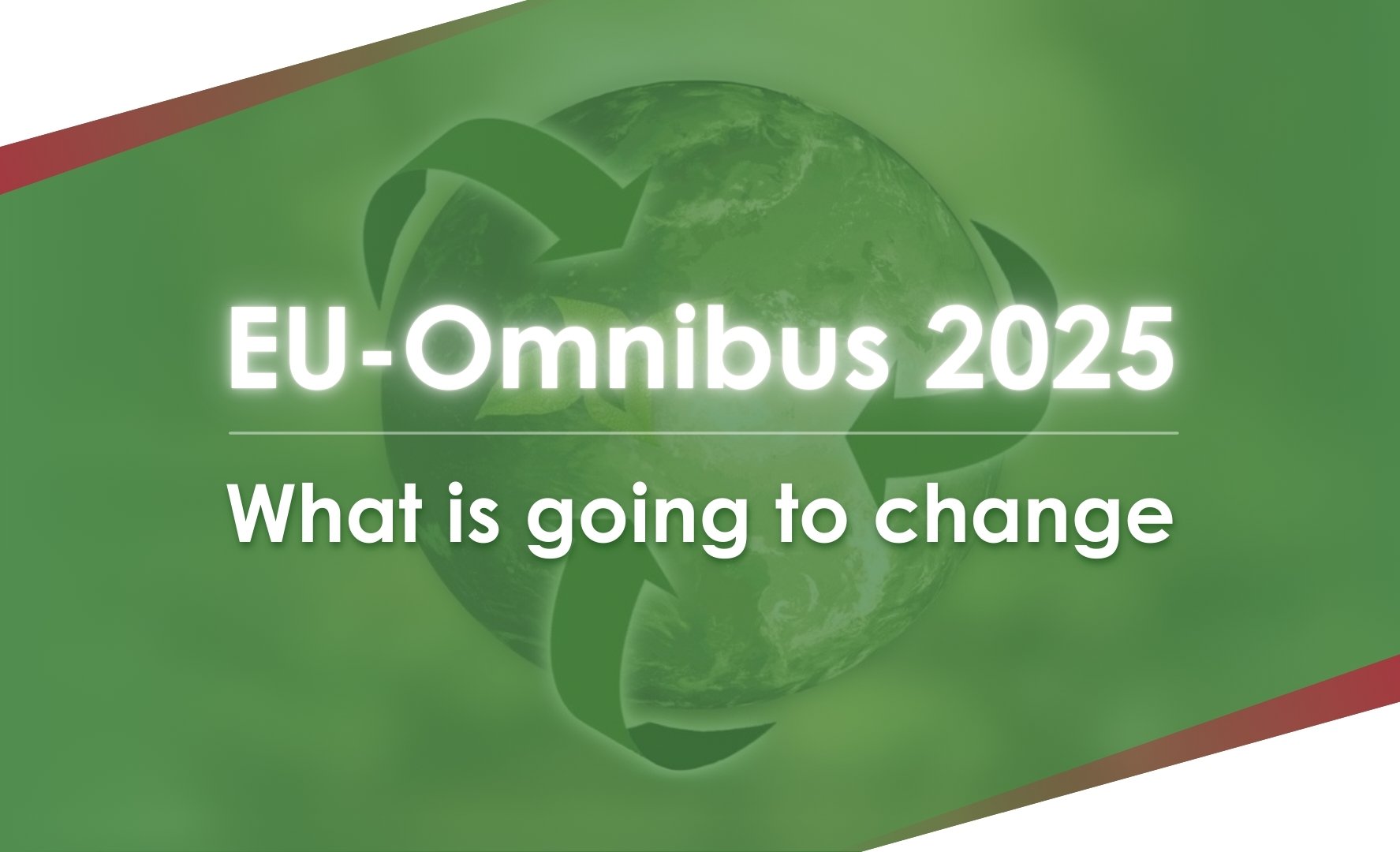 EU Omnibus 2025 - What is to change in CSRD, CSDDD, Taxonomy, CBAM ...